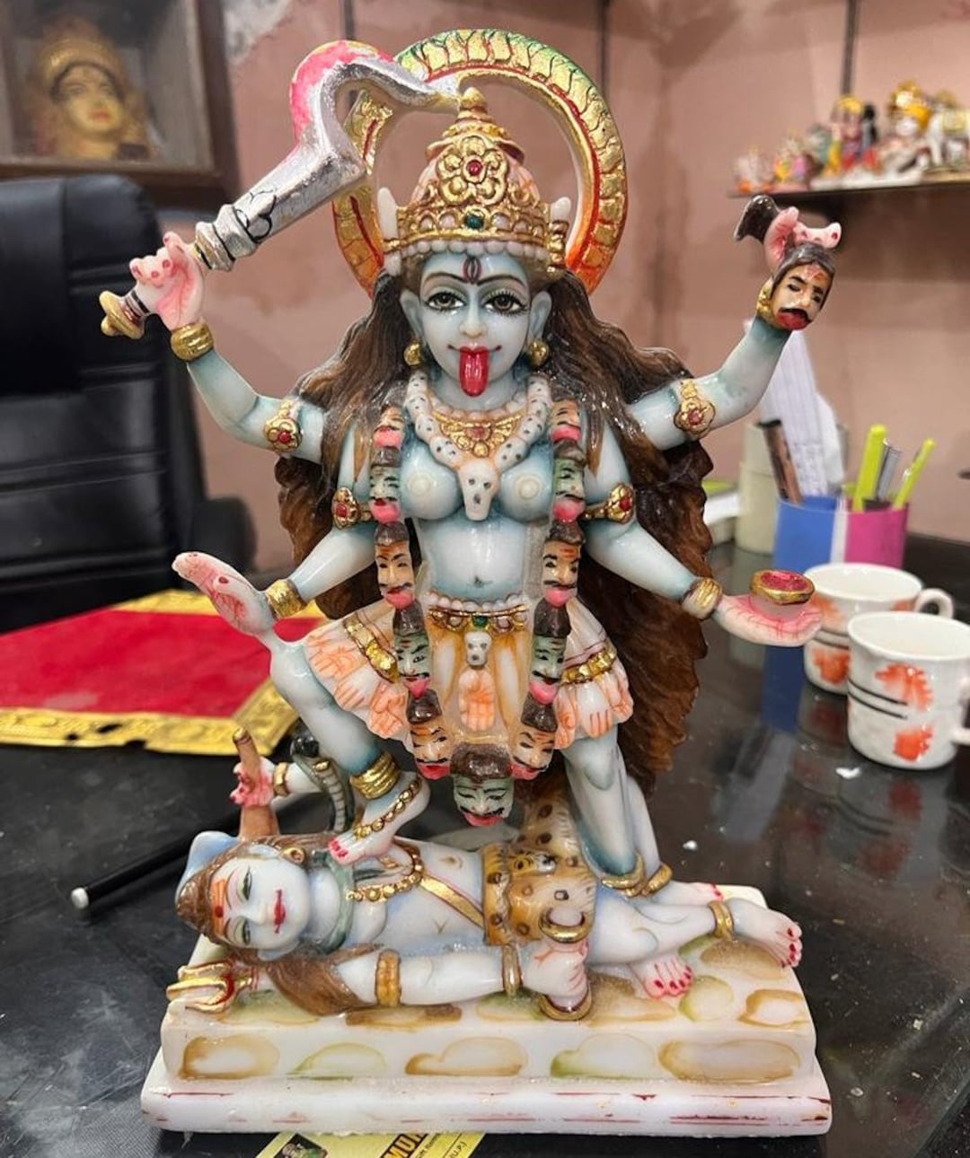 Kali, Kali Ma Statue, Kali Statue, Huge Statue, Indian Goddess, Goddess ...