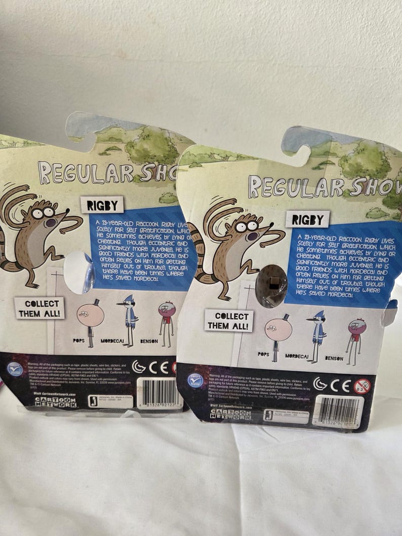 Regular Show Mordecai & Rigby Skips Figures Jazwares RARE Cartoon ...