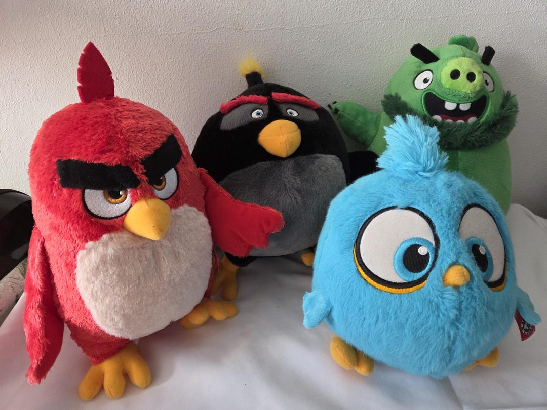 Set of 4 Angry Birds Movie Leonard Plush - Etsy