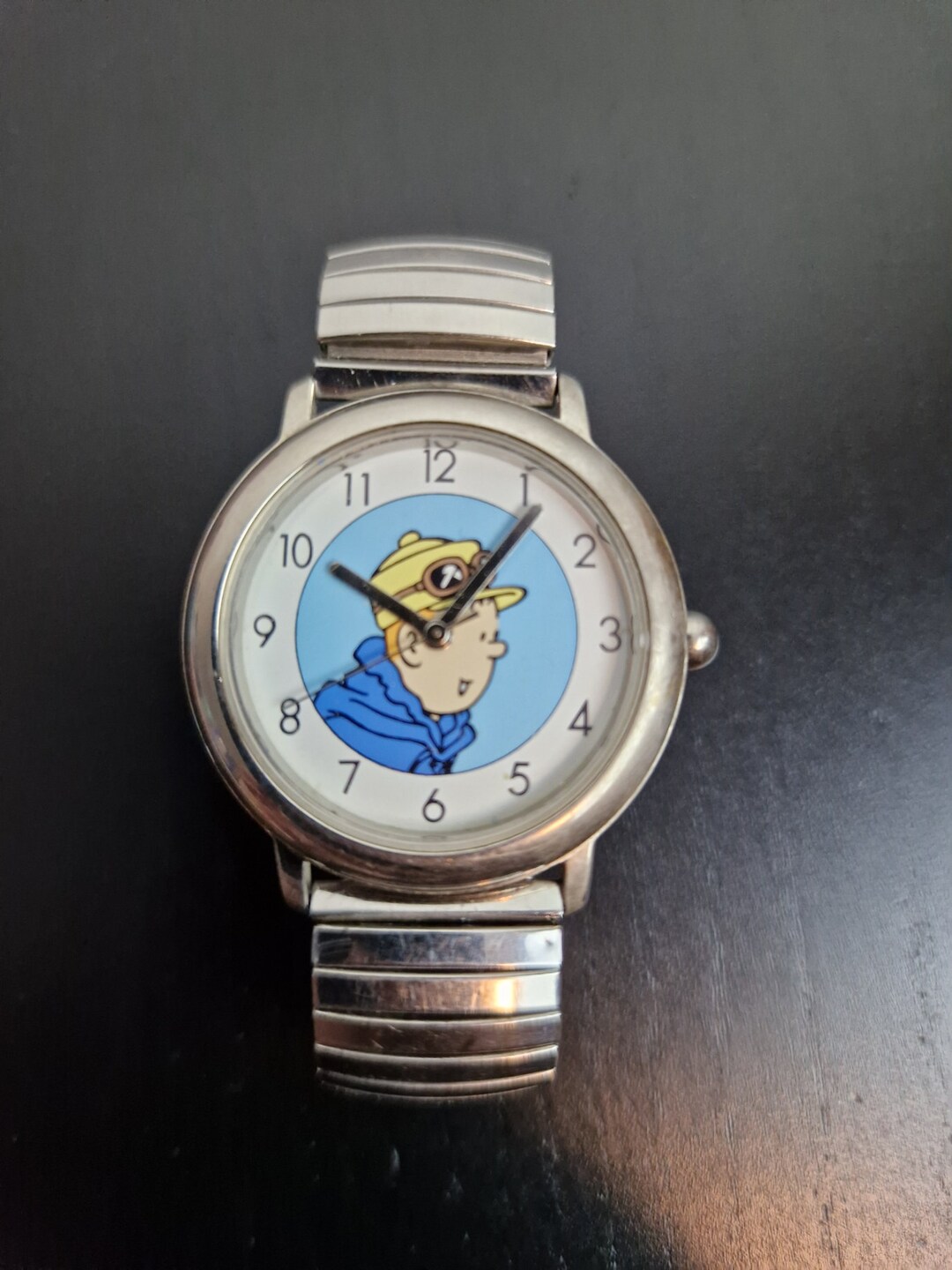 Vintage Tintin Globetrotter Watch Ltd Edition Working Citime Herge 90s ...