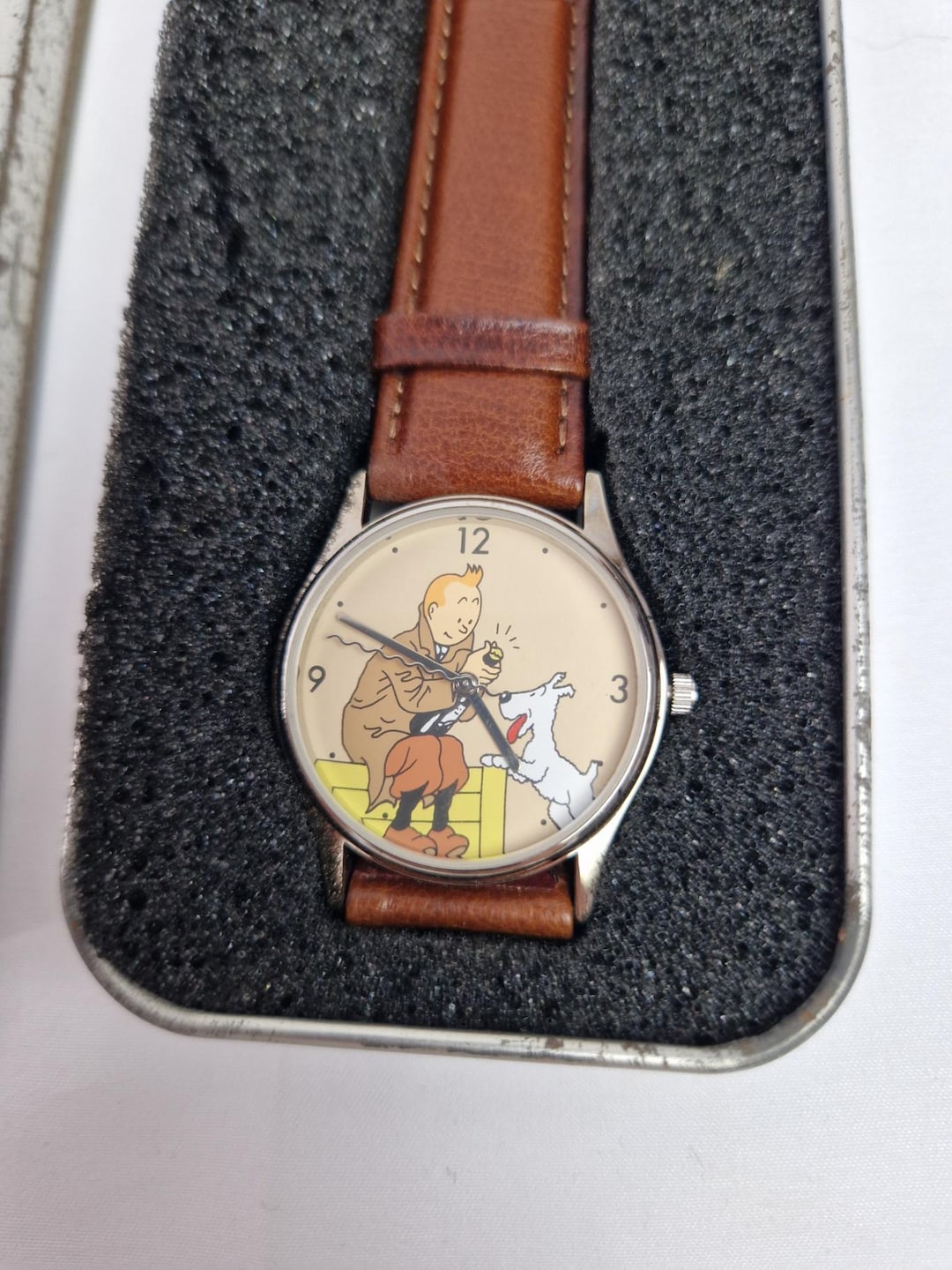 Vintage Tintin Milou Watch LTD Edition Working Citime Herge 90s - Etsy