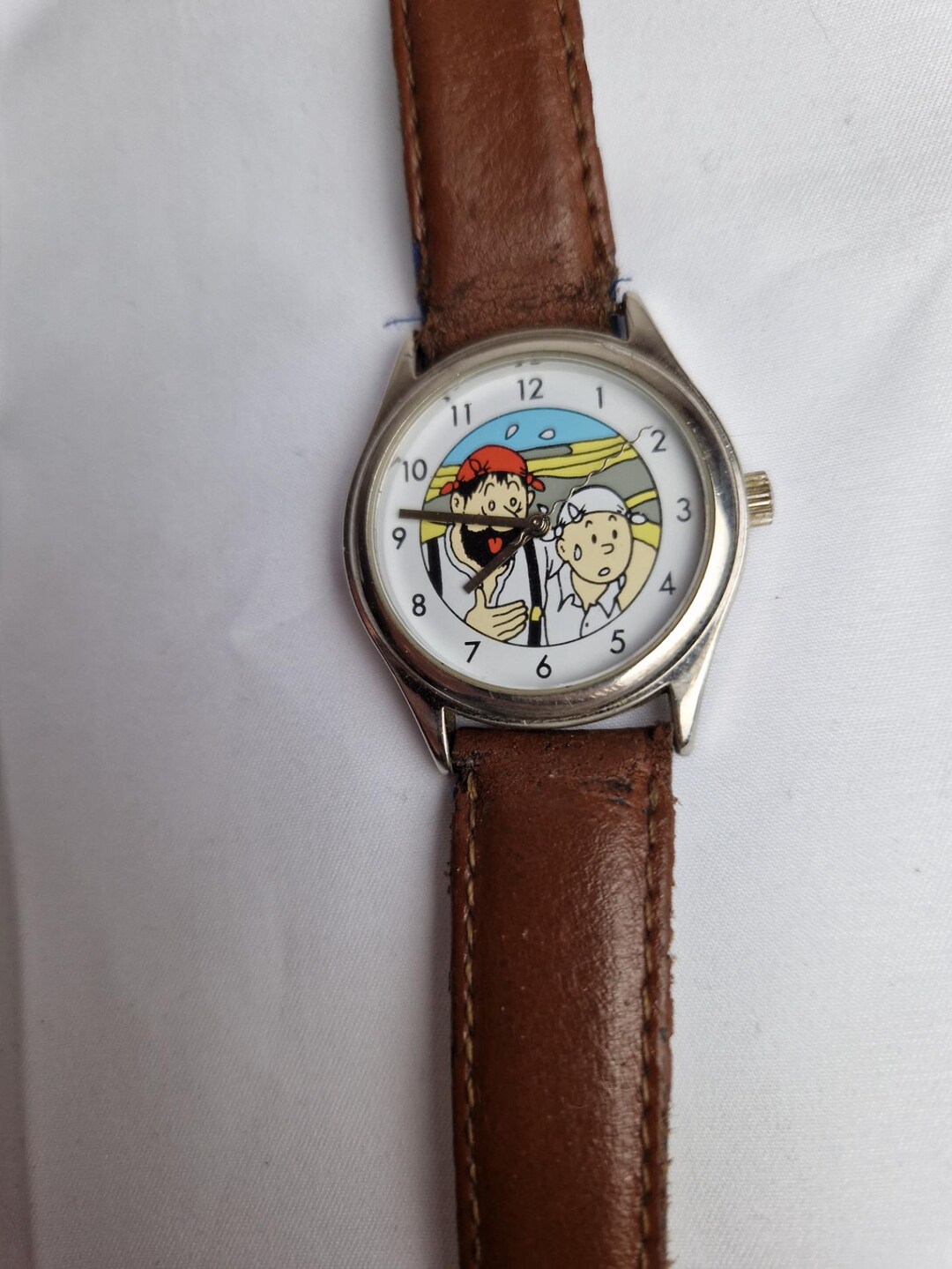 Vintage Tintin Globetrotter Watch Ldt Edition Working Citime Herge 90s ...