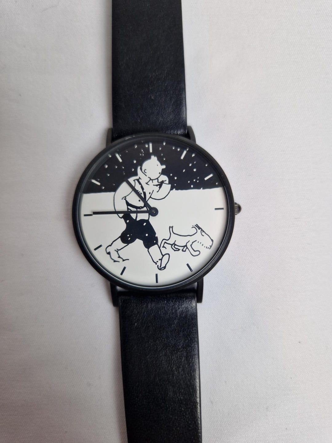 Tintin Watch Limited Edition Soviets Snow S Black and White Moulinsart ...