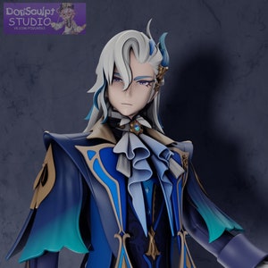 Neuvillette -FAN ART- Genshin Impact 3D Printed Resin Model Figure KIT ...