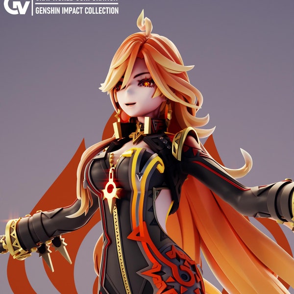 Genshin Mavuika - Etsy