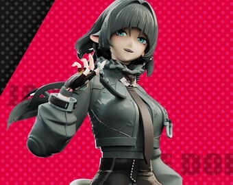 Diorama Jane Doe, manga anime Zenless Zone Zero en résine peinte ou à ...