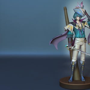 Brant -FAN ART- Wuthering Waves 3D Printed Resin Model Figure KIT ...