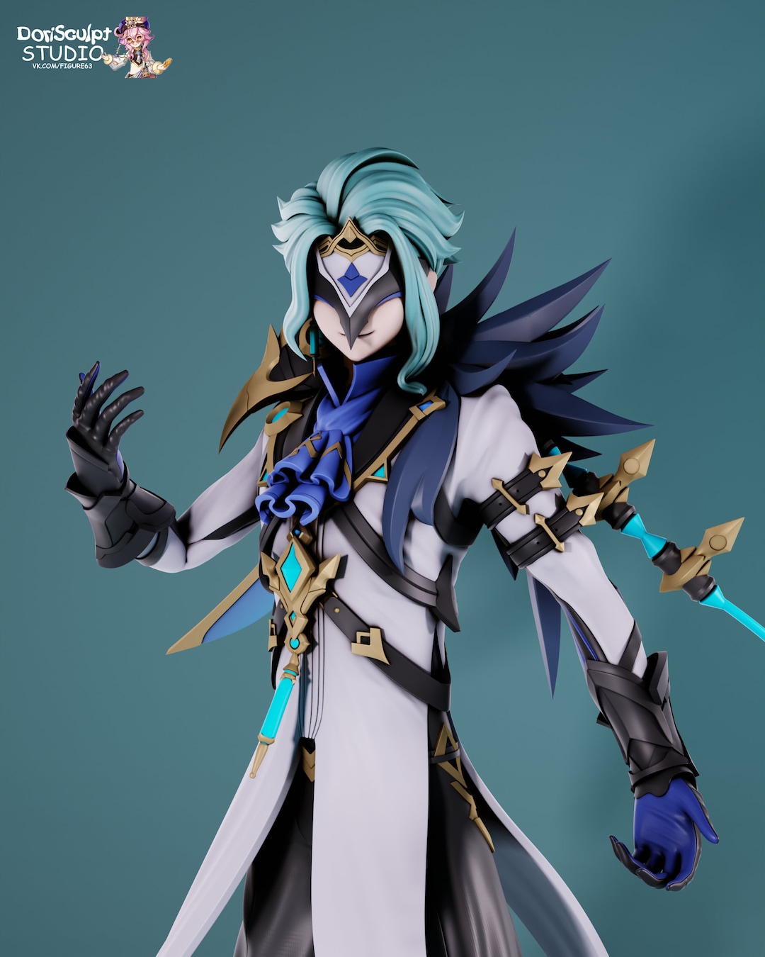 Dottore -FAN ART- Genshin Impact 3D Printed Resin Model Figure KIT - Etsy