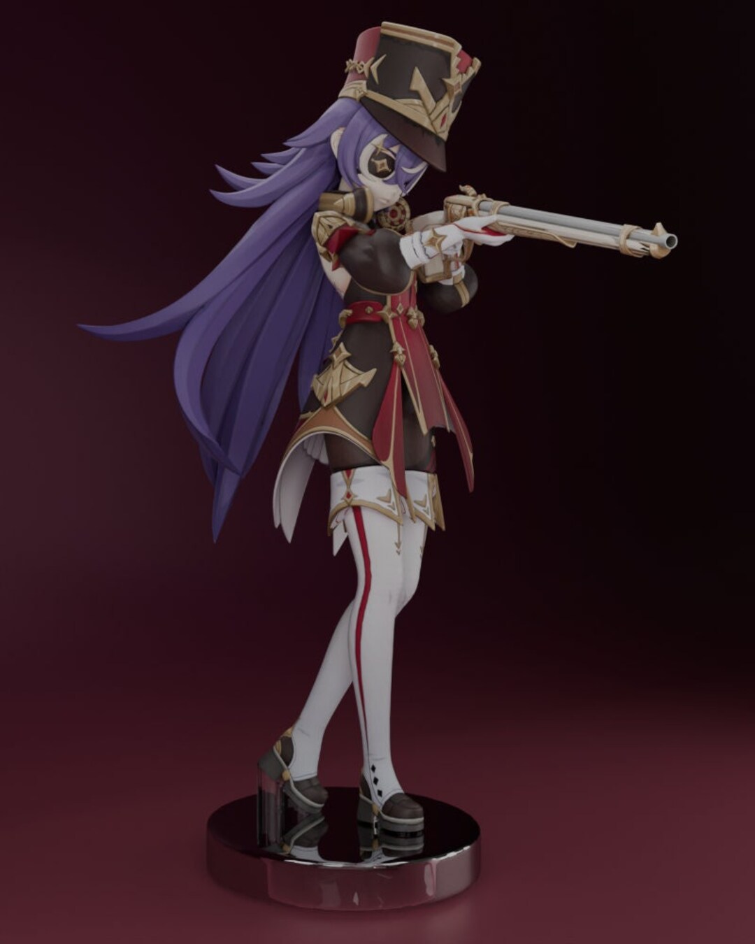 Chevreuse -FAN ART- Genshin Impact 3D Resin Model Figure KIT - Etsy