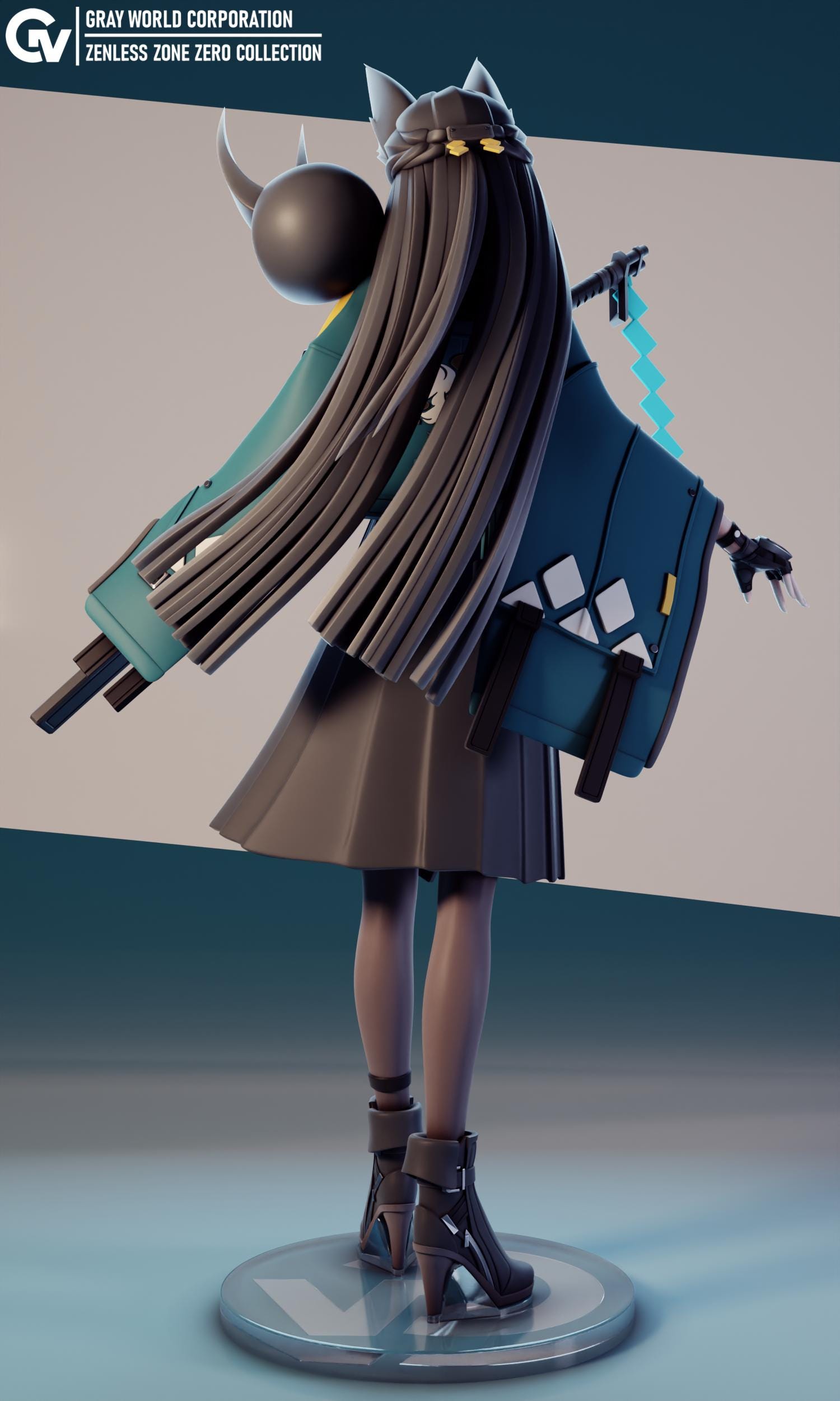 Hoshimi Miyabi FAN ART Zenless Zone Zero 3D Printed Resin Model Figure ...