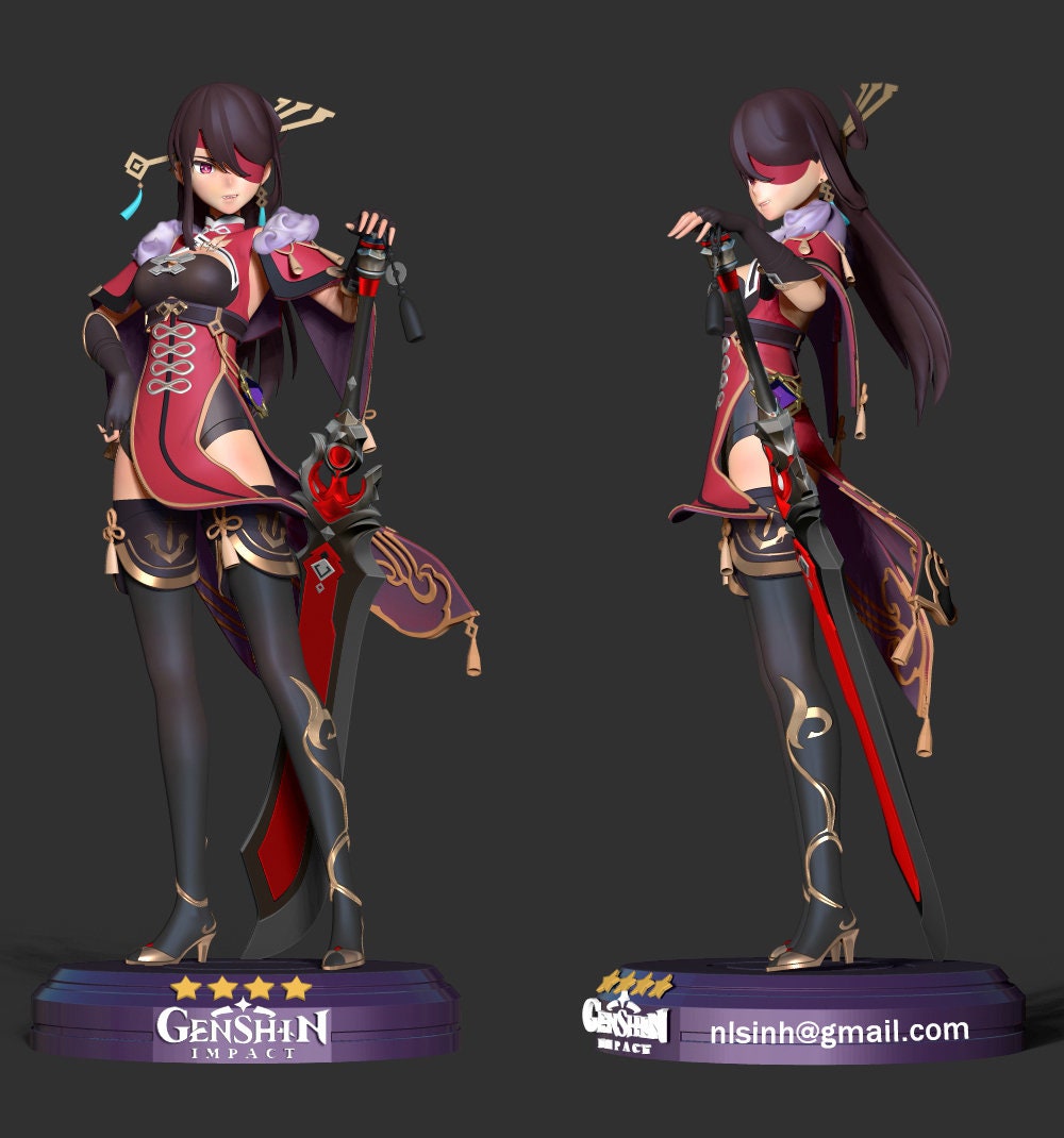 Beidou FAN ART Genshin Impact 3D Printed Resin Model Figure KIT - Etsy.de