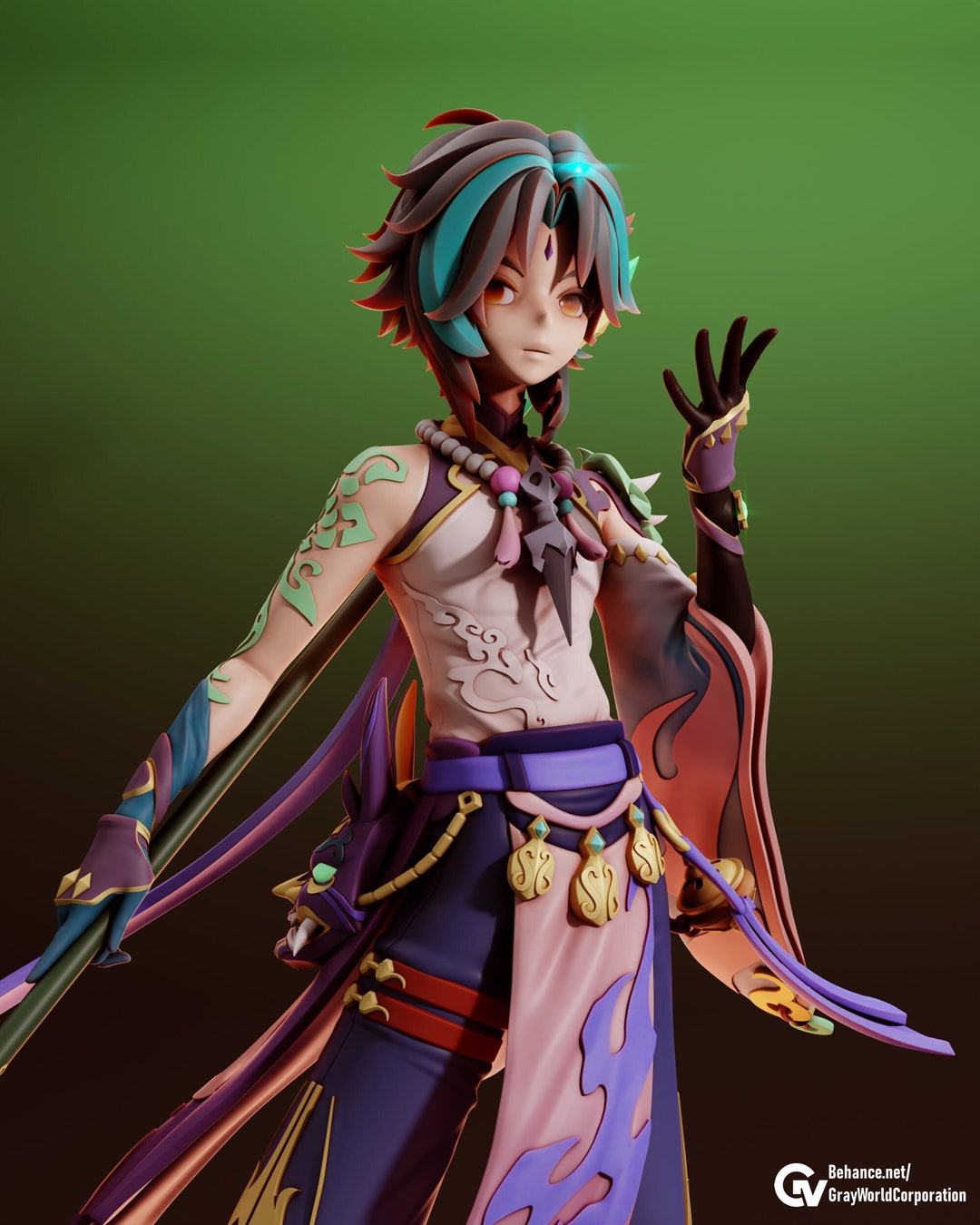 Xiao Genshin Impact Fan Art 3D Printed Resin Model Figure KIT - Etsy