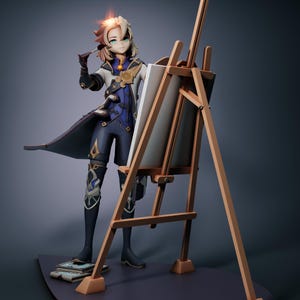 Albedo FAN ART Genshin Impact 3D Printed Resin Model Figure KIT - Etsy