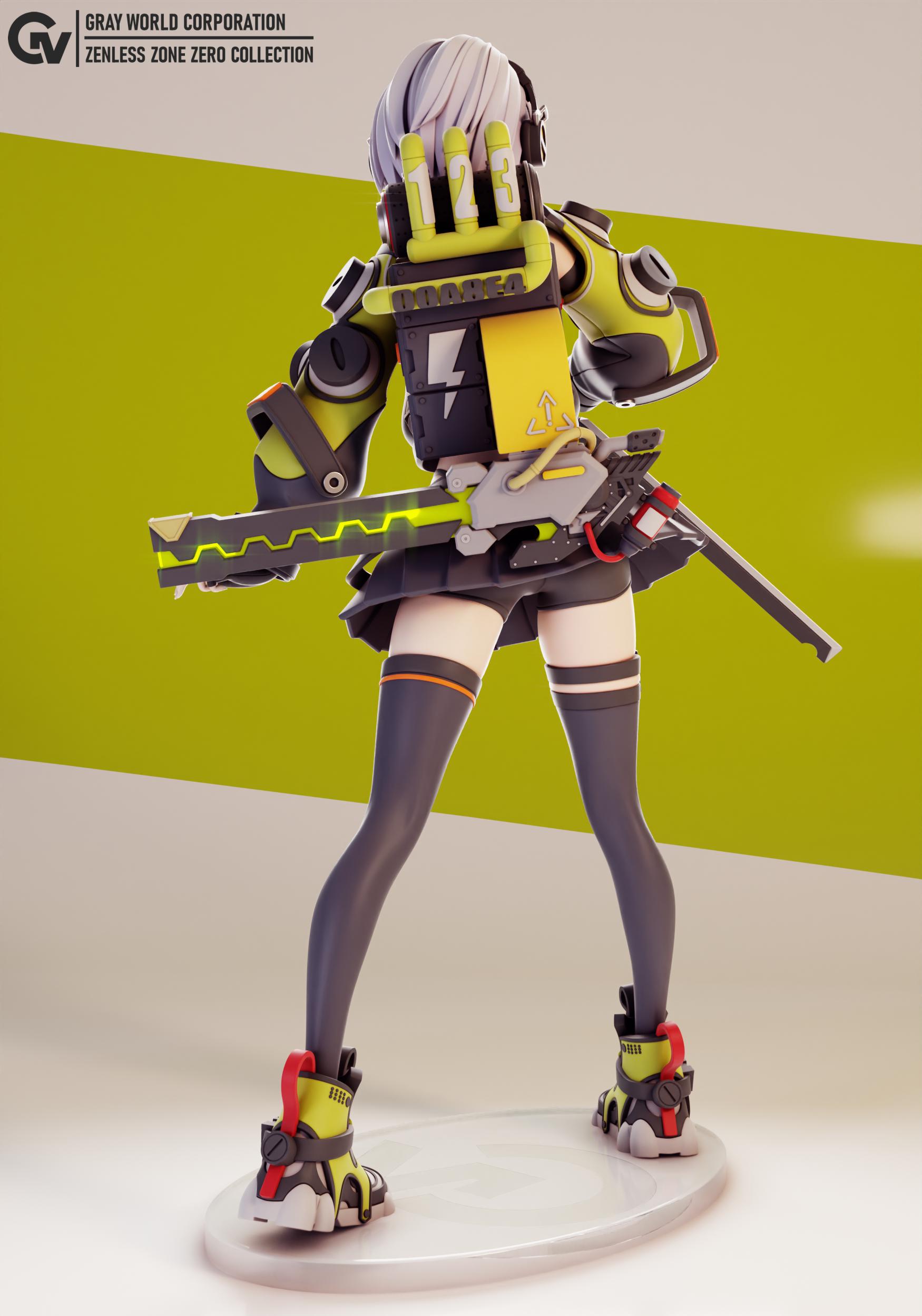 Anby Demara FAN ART Zenless Zone Zero 3D Printed Resin Model Figure KIT ...