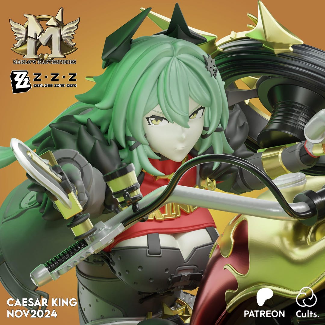 King Ceasar - FAN ART- Zenless Zone Zero 3D Printed Resin Model Figure ...