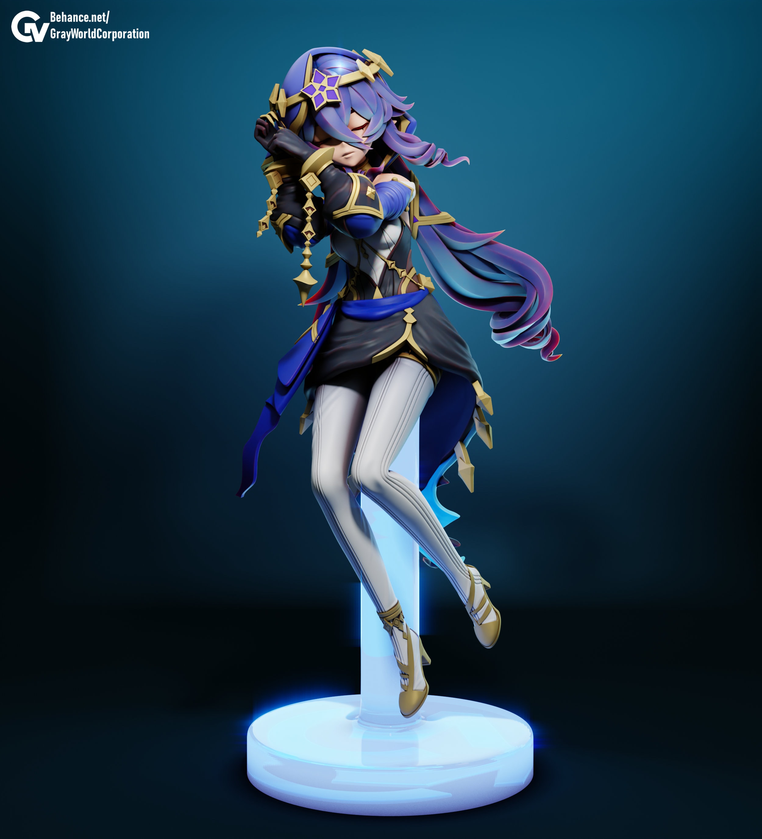 Layla FAN ART Genshin Impact 3D Printed Resin Model Figure KIT - Etsy