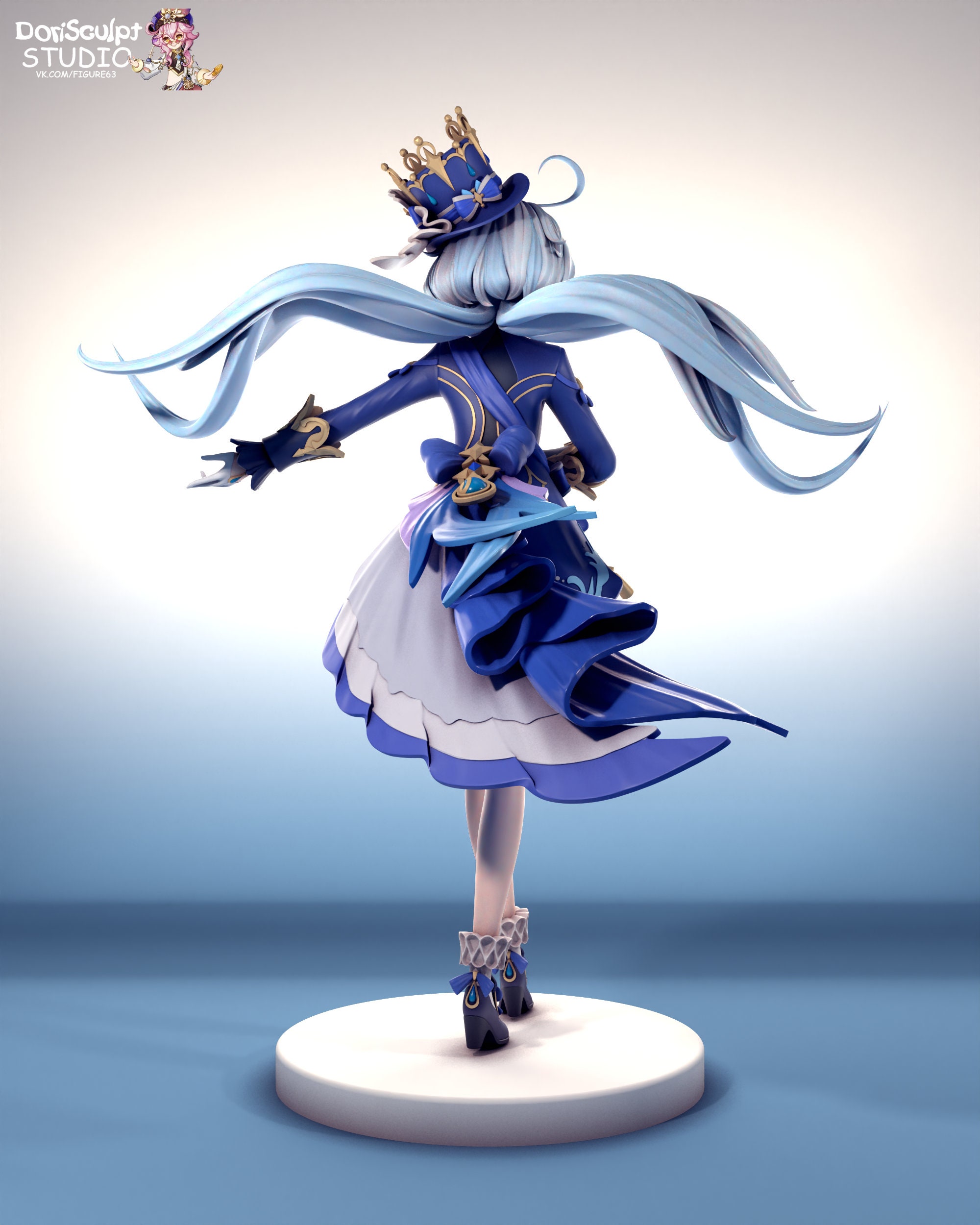 Furina FAN ART Genshin Impact 3D Printed Resin Model Figure KIT - Etsy