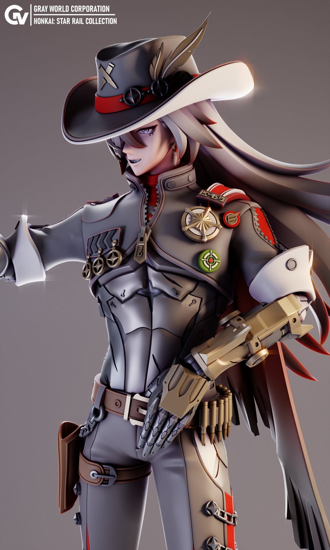 Boothill -FAN ART- Honkai Star Rail 3D Printed Resin Model Figure KIT ...