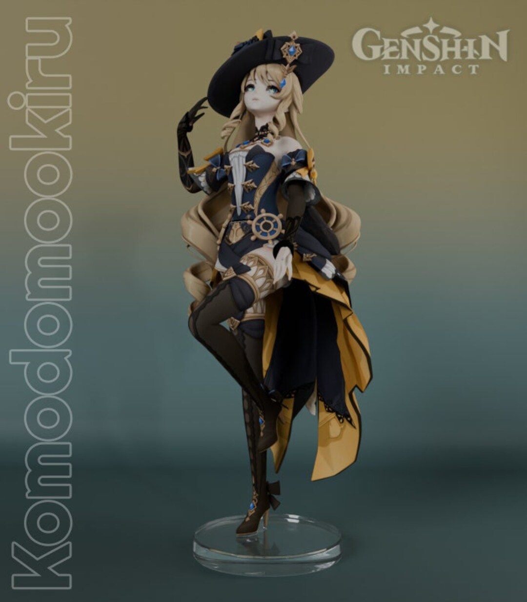 Navia FAN ART Genshin Impact 3D Resin Model Figure KIT - Etsy