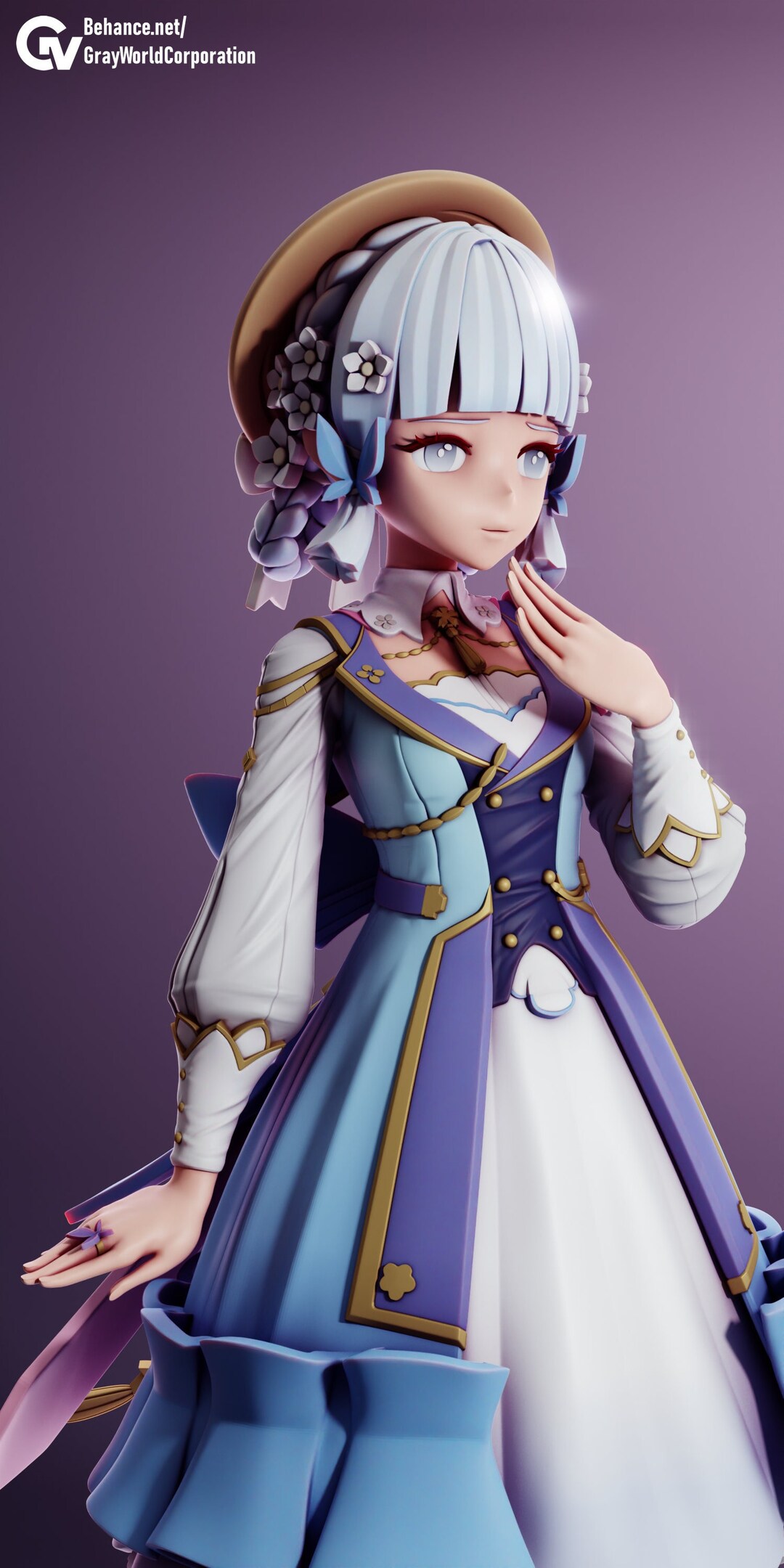 Kamisato Ayaka -FAN ART- Genshin Impact 3D Printed Resin Model Figure ...