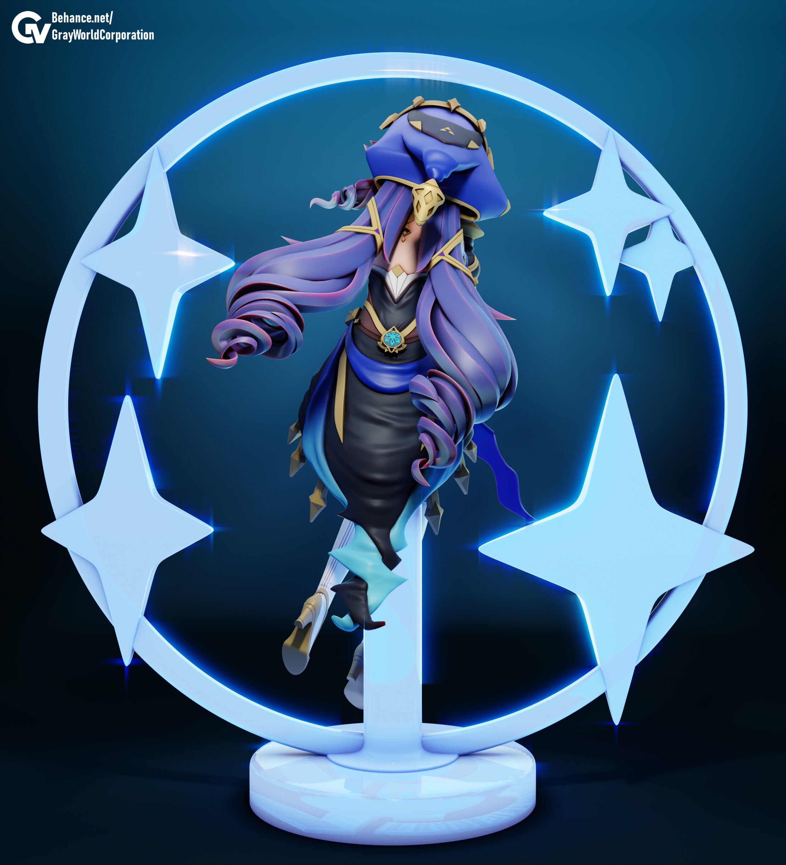 Layla FAN ART Genshin Impact 3D Printed Resin Model Figure KIT - Etsy