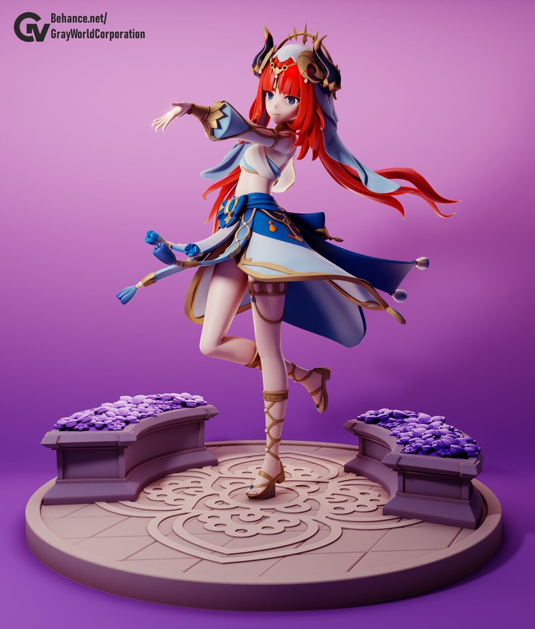 Nilou FAN ART Genshin Impact 3D Printed Resin Model Figure KIT - Etsy