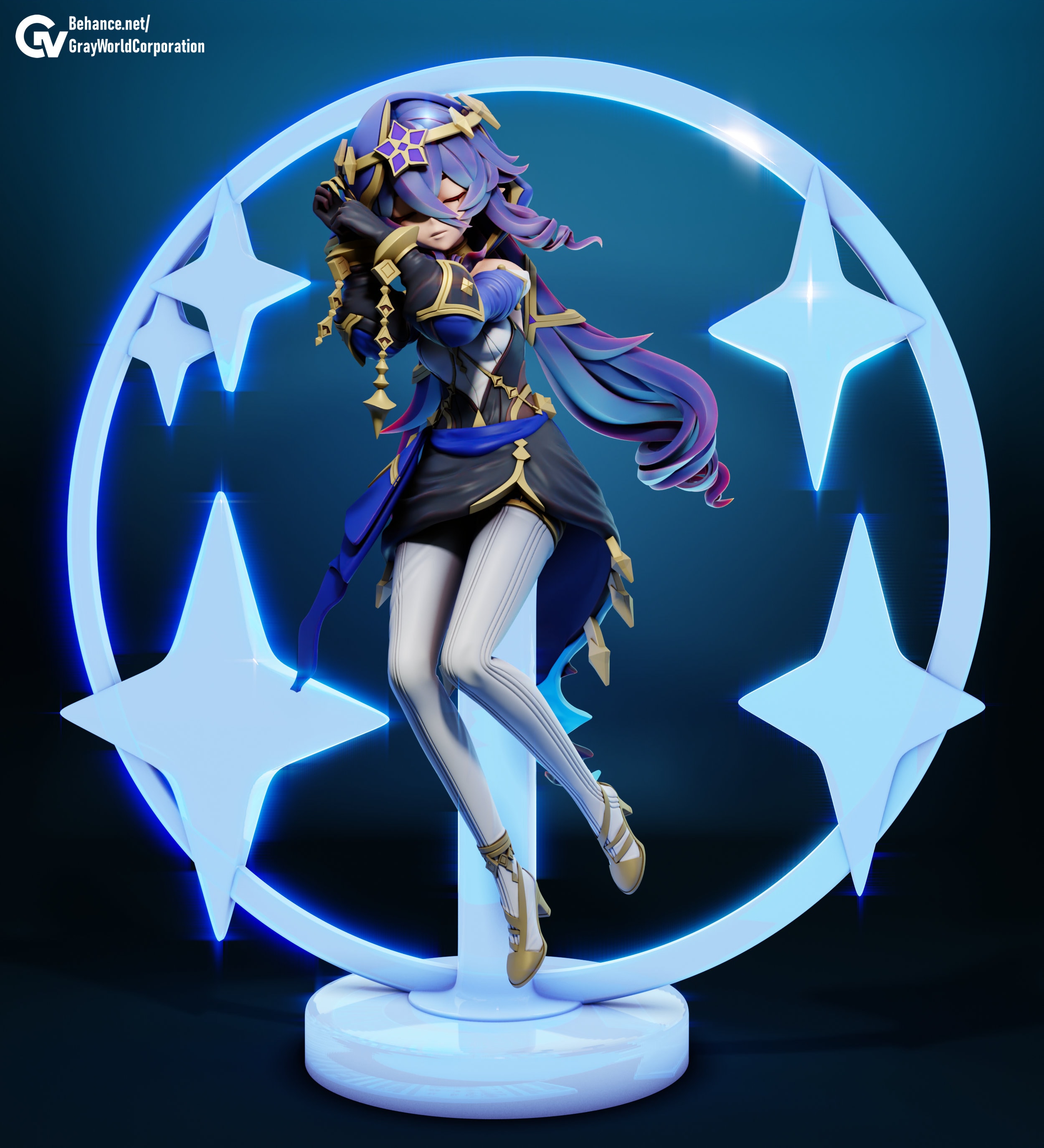 Layla FAN ART Genshin Impact 3D Printed Resin Model Figure KIT - Etsy