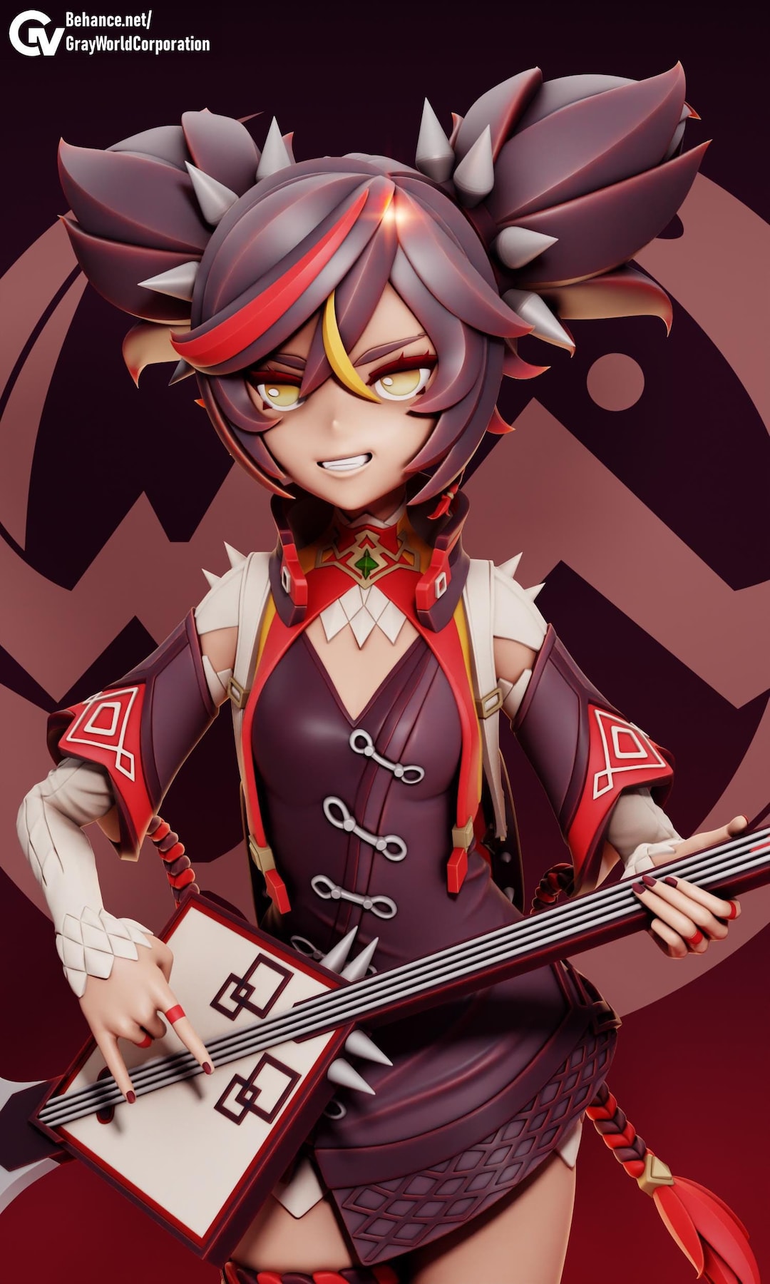 Xinyan -FAN ART- Genshin Impact 3D Printed Resin Model Figure KIT - Etsy