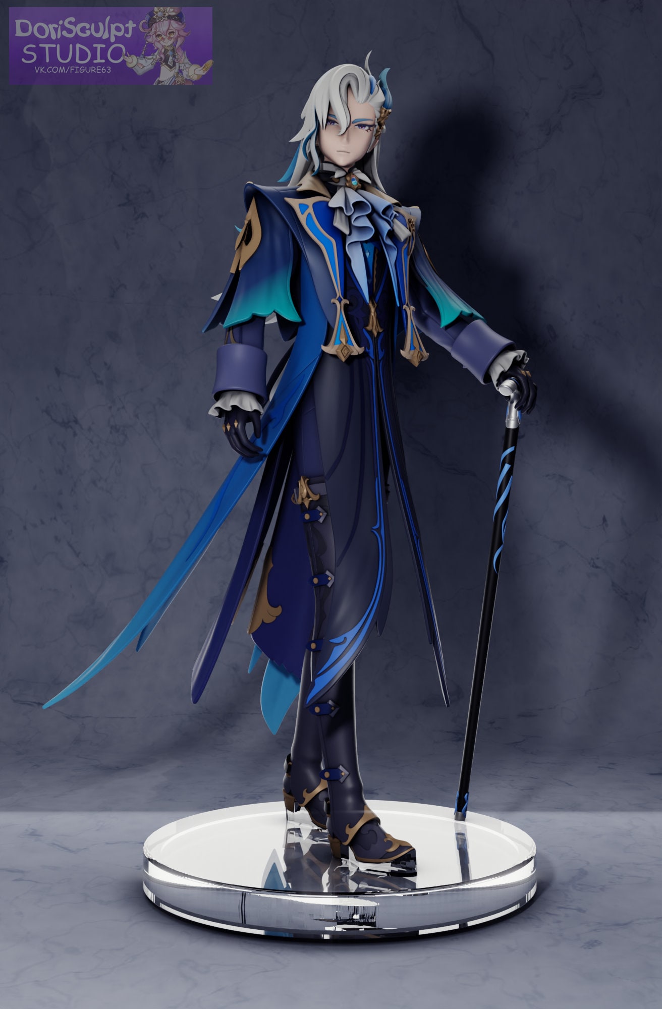 Neuvillette FAN ART Genshin Impact 3D Printed Resin Model Figure KIT - Etsy