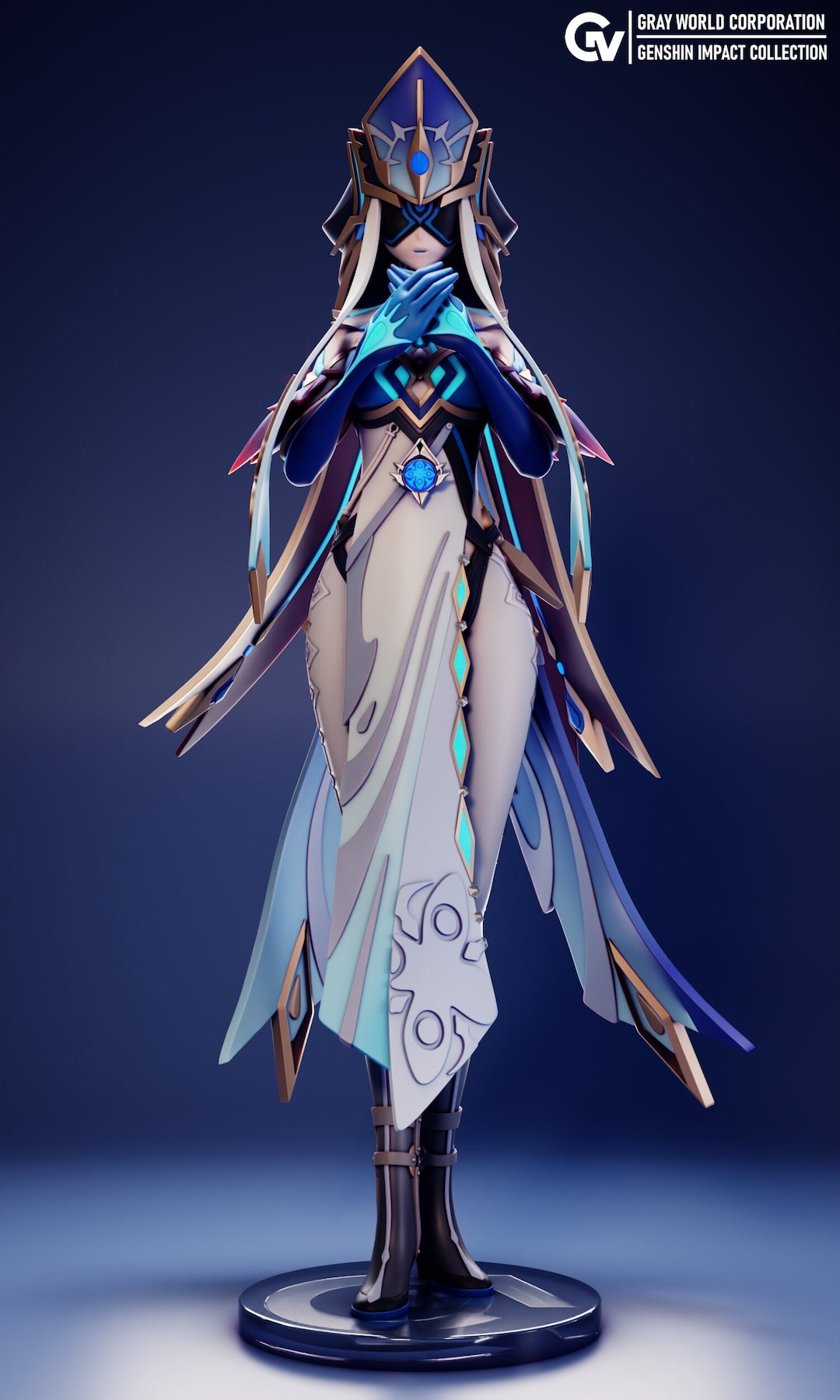 Mirror Maiden -FAN Art-genshin Impact 3D Printed Resin Model Figure KIT ...