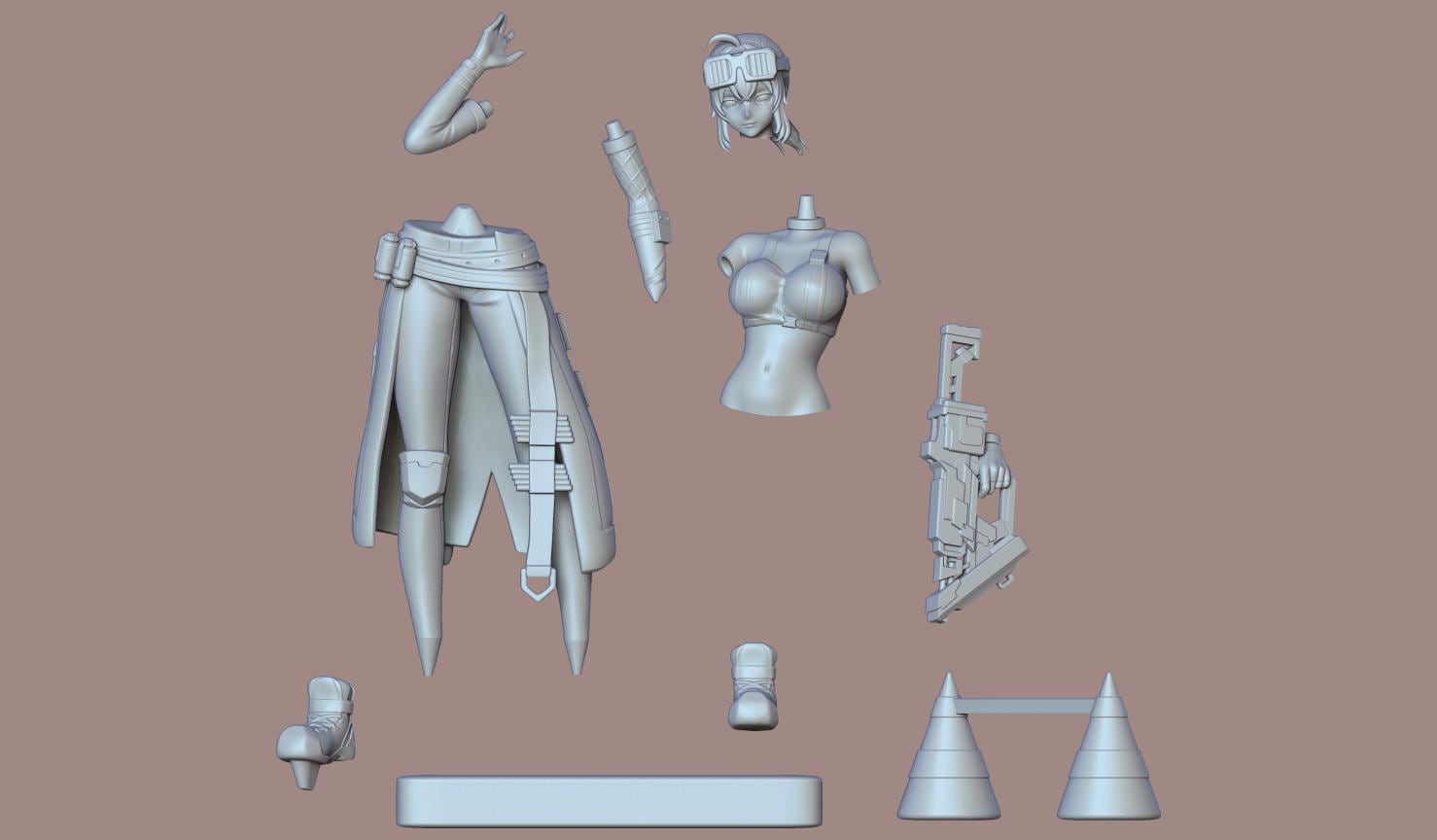 Grace Howard Fan Art 3d Printed Resin Model Figure Kit Etsy