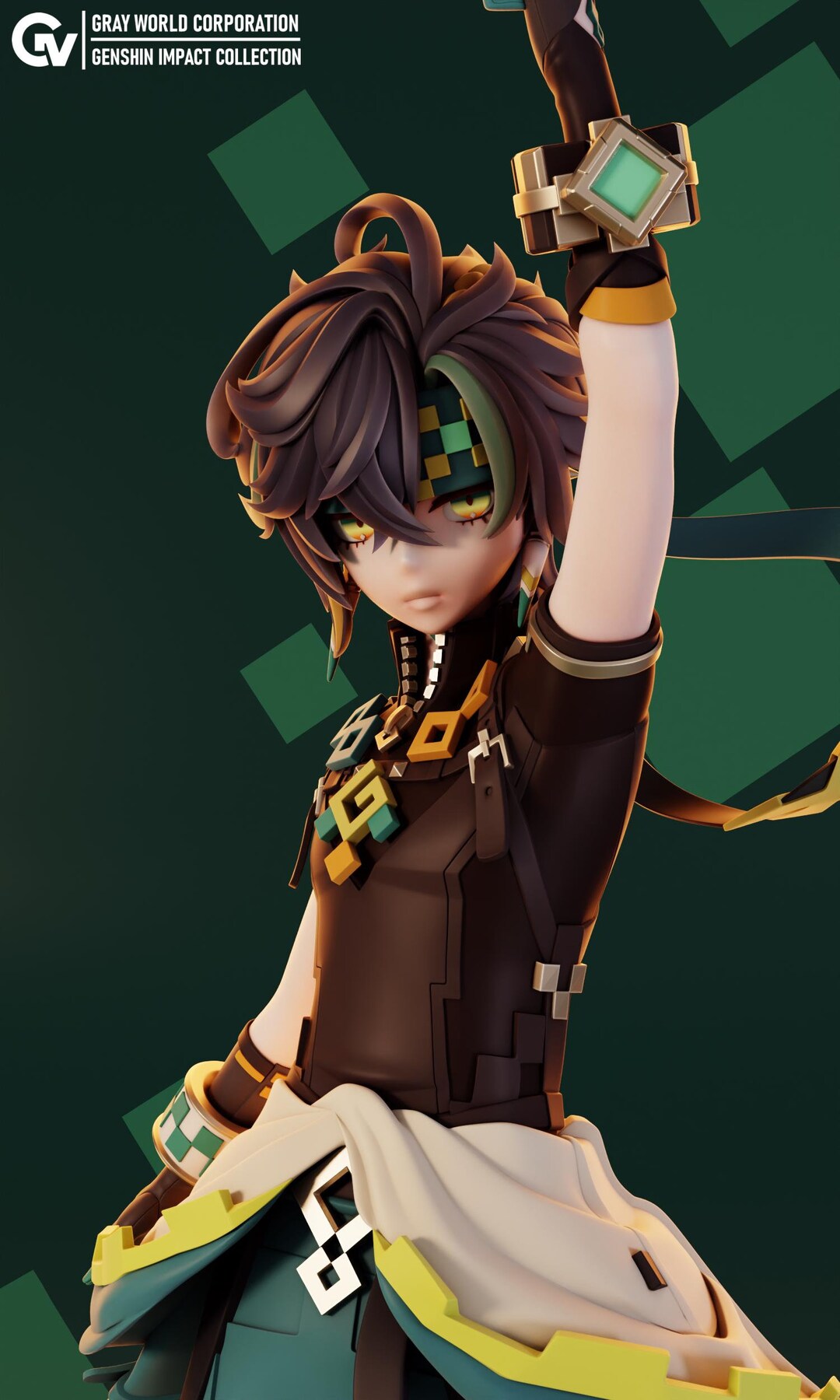 Kinich -FAN ART- Genshin Impact 3D Printed Resin Model Figure KIT - Etsy