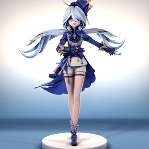 Furina FAN ART Genshin Impact 3D Printed Resin Model Figure KIT - Etsy