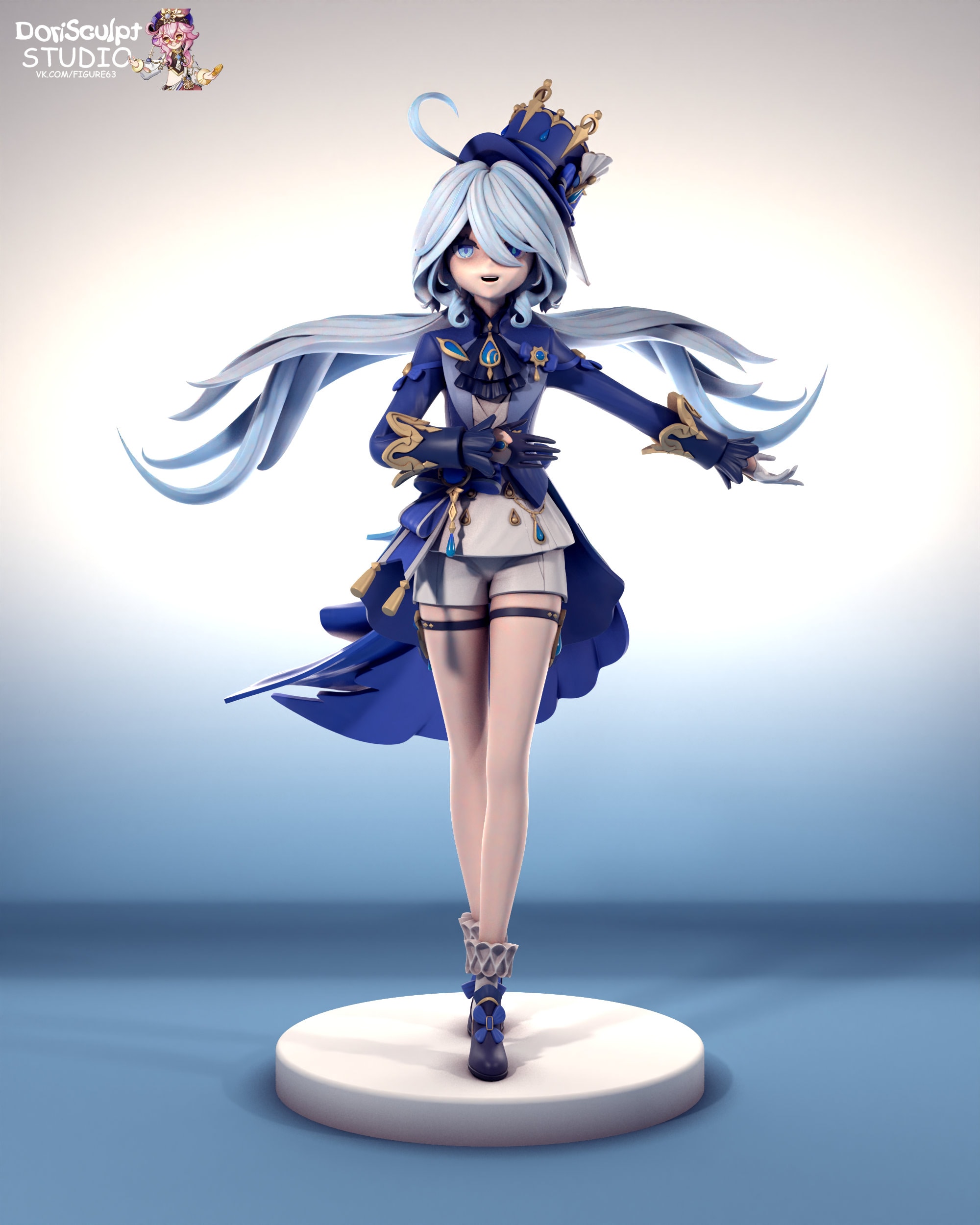 Furina FAN ART Genshin Impact 3D Printed Resin Model Figure KIT - Etsy