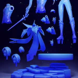 Dainsleif -FAN ART- Genshin Impact 3D Printed Resin Model Figure KIT - Etsy