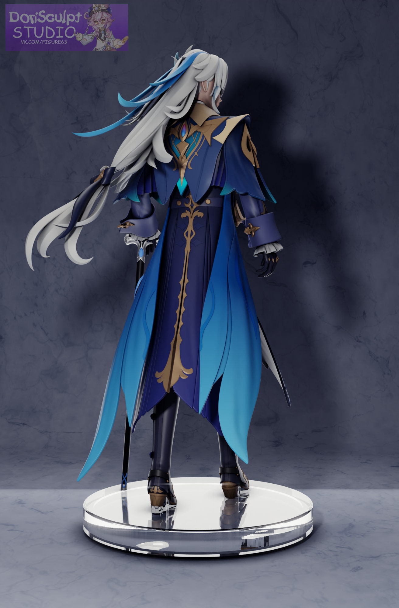 Neuvillette FAN ART Genshin Impact 3D Printed Resin Model Figure KIT - Etsy