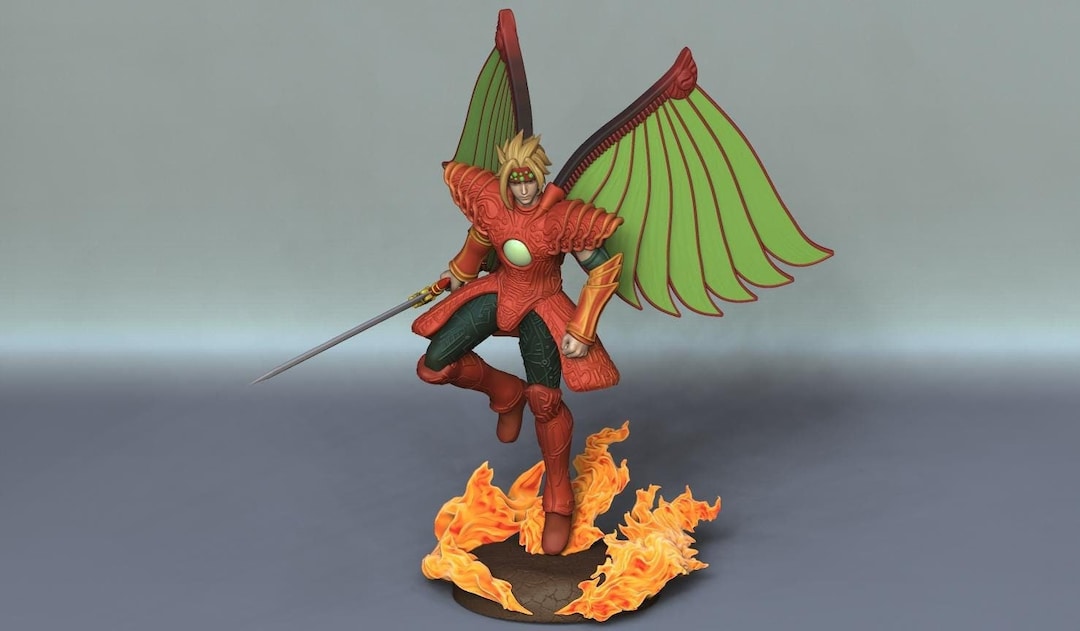 Dart -FAN ART- Legend of Dragoon 3D Printed Model Figure KIT - Etsy Canada
