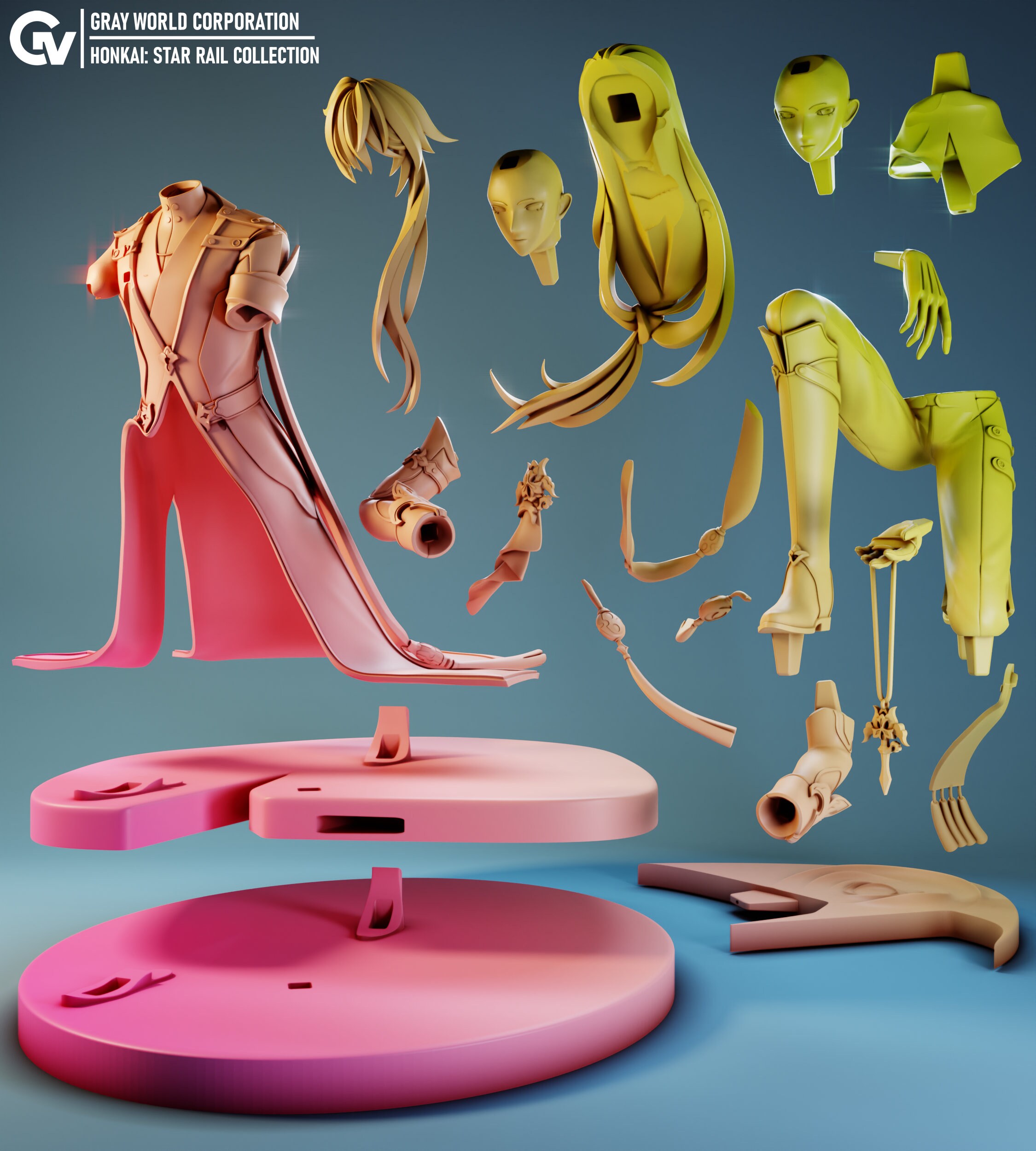 Luocha Honkai Star Rail 3D Printed Resin Model Figure - Etsy