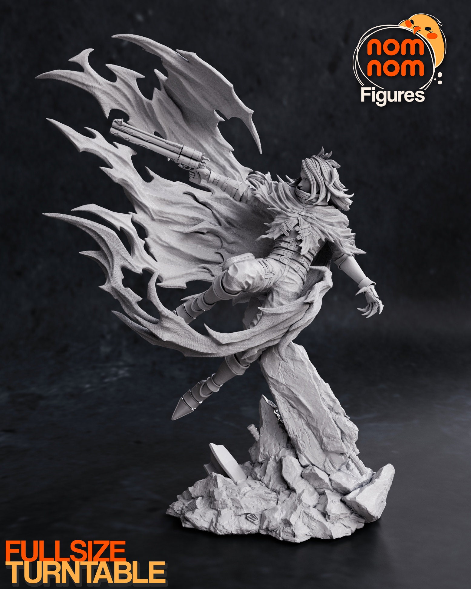 Vincent Valentine FAN ART Final Fantasy 3D Printed Resin Model Figure ...