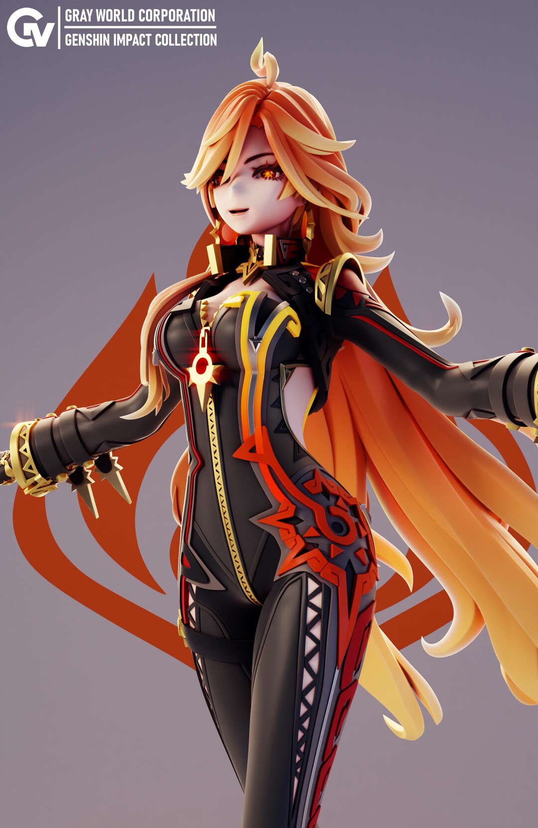 Mavuika FAN ART Genshin Impact 3D Printed Resin Model Figure KIT - Etsy ...