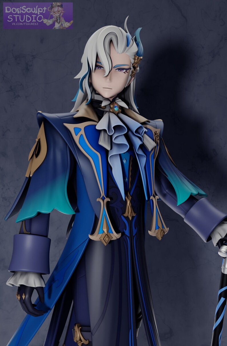 Neuvillette FAN ART Genshin Impact 3D Printed Resin Model Figure KIT - Etsy