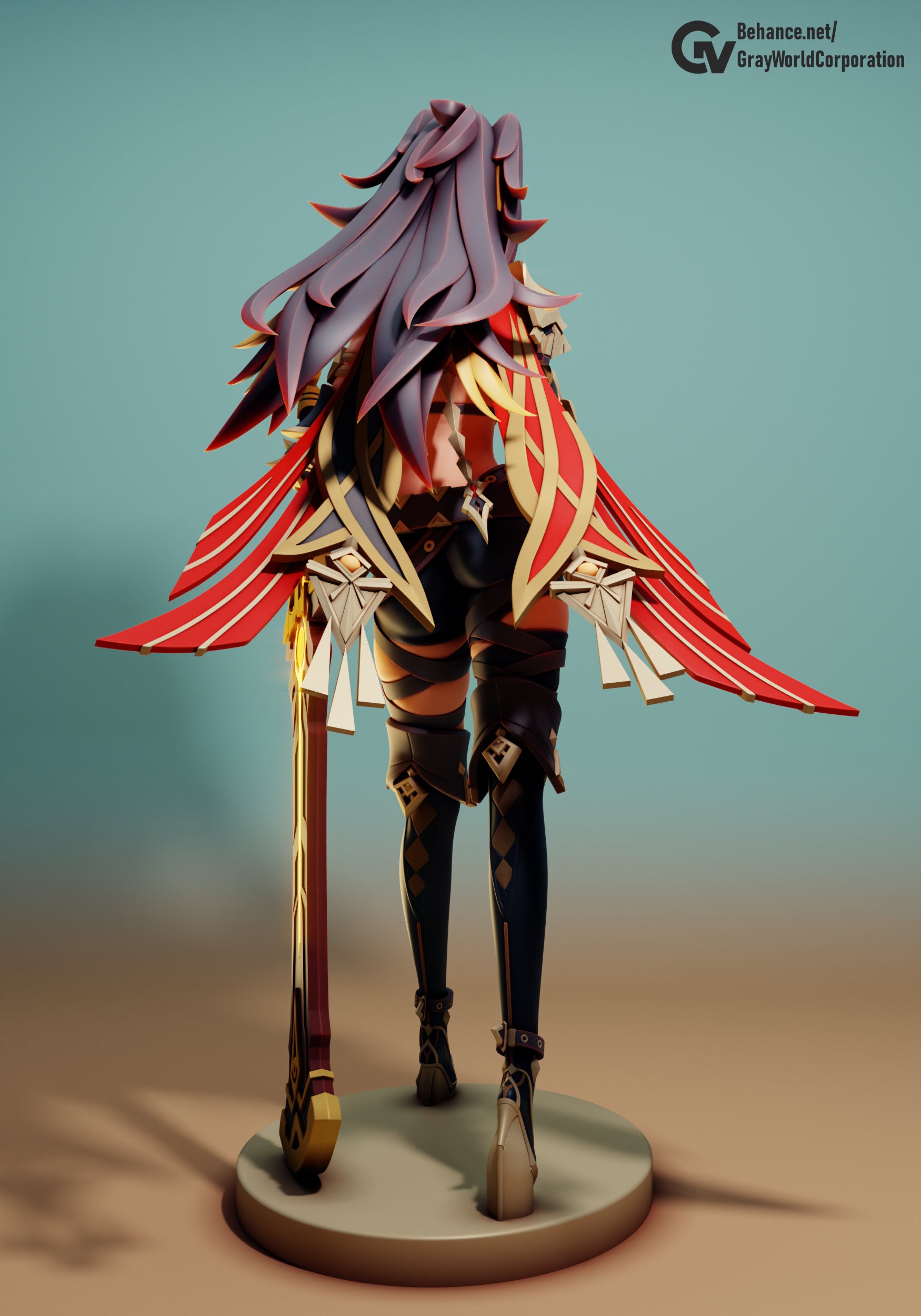 Dehya Genshin Impact Fan Art 3D Printed Resin Model Figure KIT - Etsy