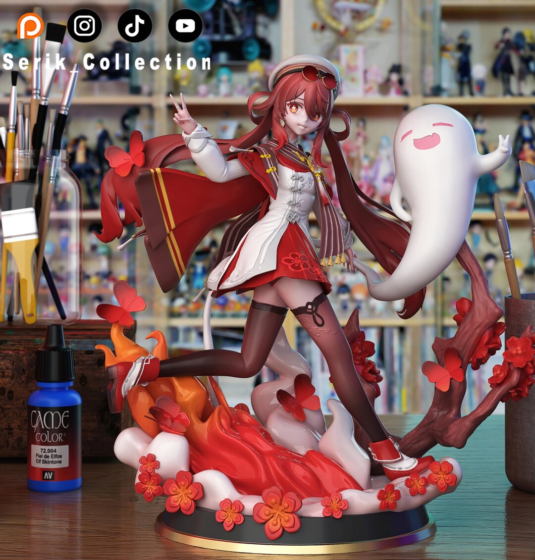 Hu Tao -FAN ART- Genshin Impact 3D Printed Resin Model Figure KIT - Etsy UK