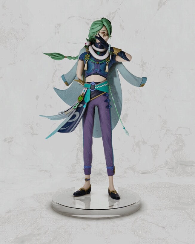 Baizhu FAN ART Genshin Impact 3D Printed Resin Figure KIT - Etsy