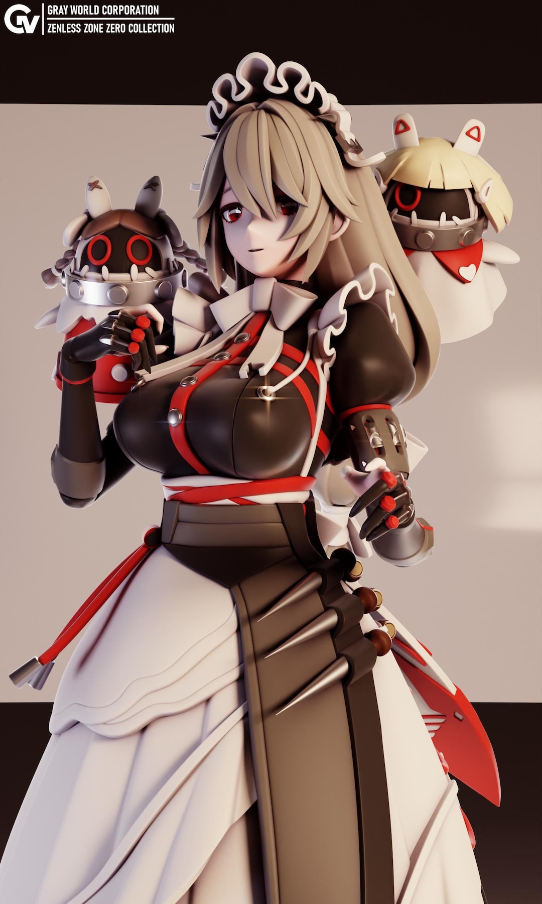 Rina Sebastiane -FAN ART- Zenless Zone Zero 3D Printed Resin Model Figure KIT - Etsy