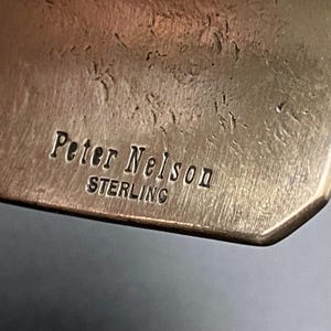 Vintage Navajo Peter Nelson Native Kachina Sterling Silver Bracelet ...