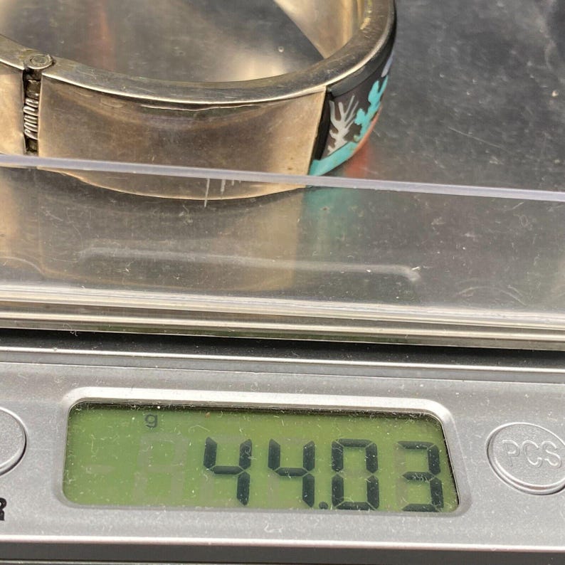 Vintage David Freeland Jr Sea Turtle Sterling Silver Bracelet Small 6-5 ...