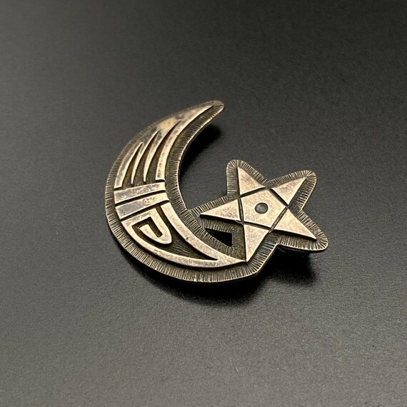 Vintage Hopi Antone Honanie Native Star Moon Rainclou… - Gem