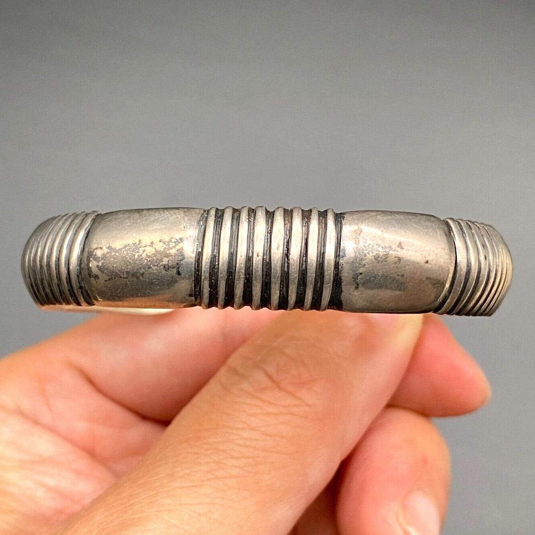 Vintage Navajo Johnny Mike Begay Native Silver Bracelet Cuff 6-5/8 - Etsy