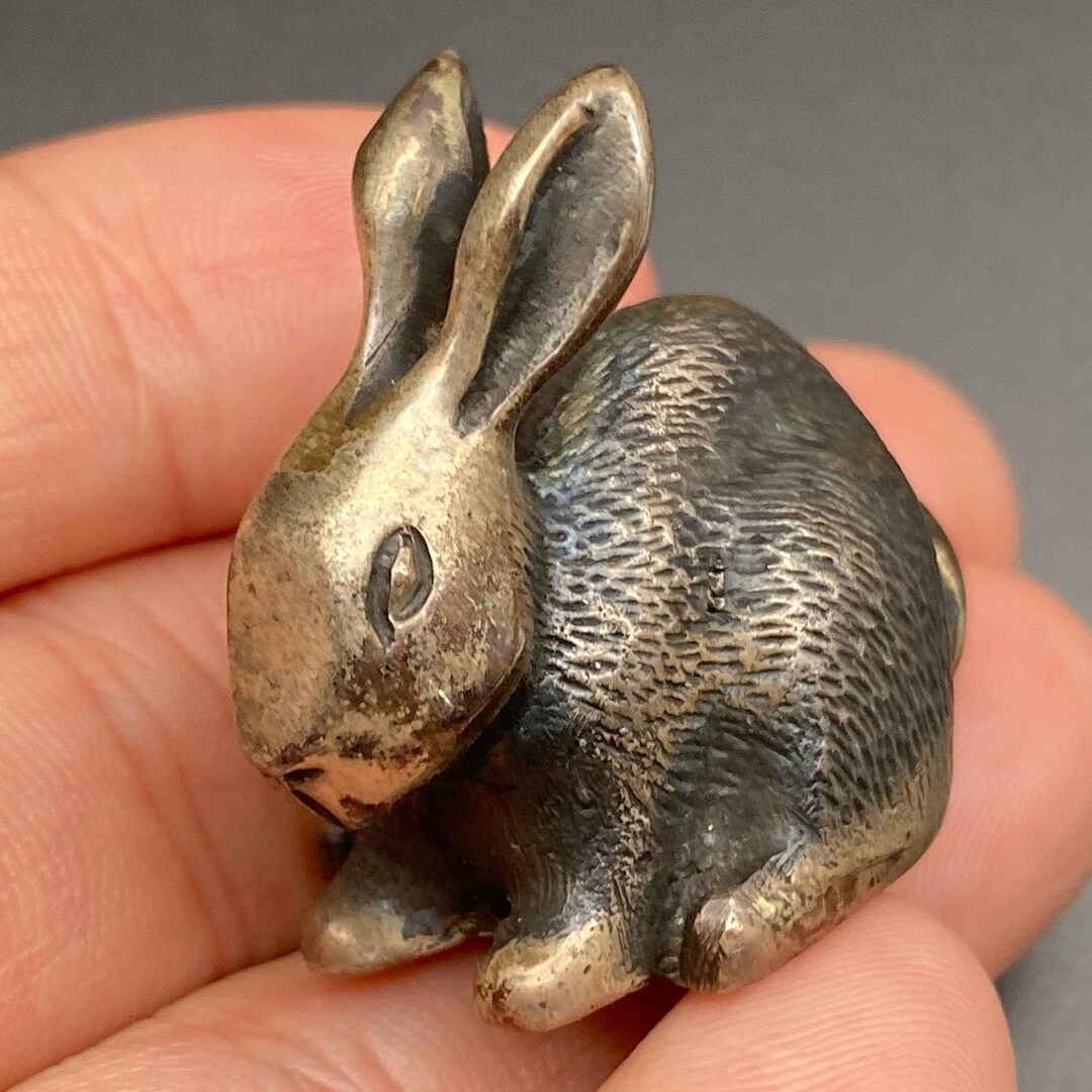 Vintage Kirk and Son Hare Rabbit Sterling Silver Miniature - Etsy